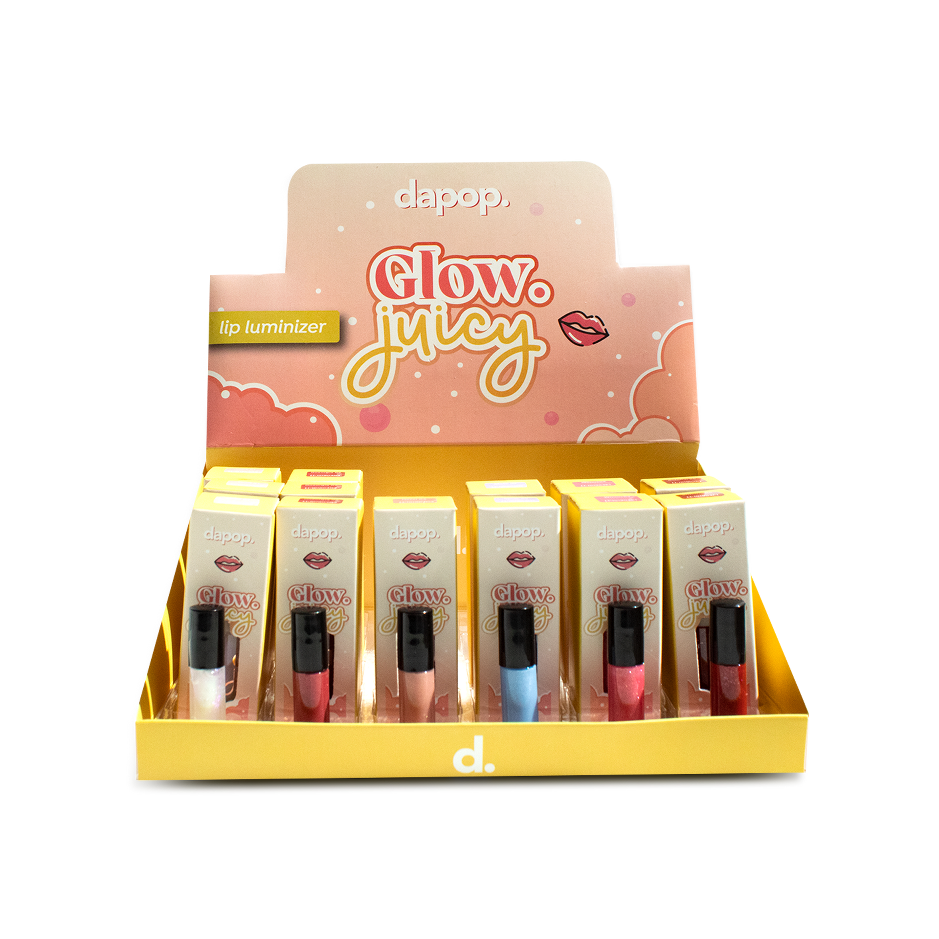 GLOW JUICY DISPLAY | DAPOP – Belleza al Mayoreo